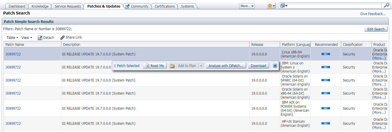Oracle 12c 及以上版本补丁更新说明及下载方法 - 墨天轮