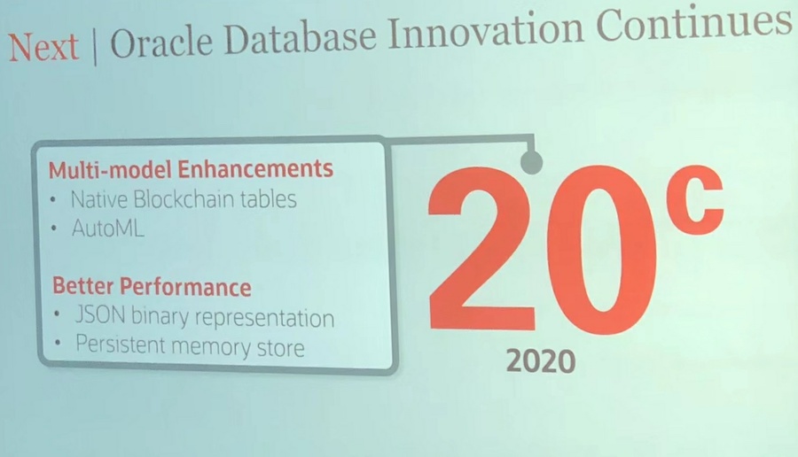 Oracle 20c数据库开启原生的区块链表、AutoML以及持久化内存支持 - 墨天轮