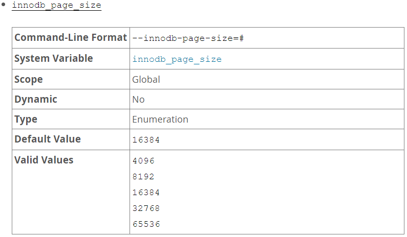 MySQL innodb_page_size - 墨天轮