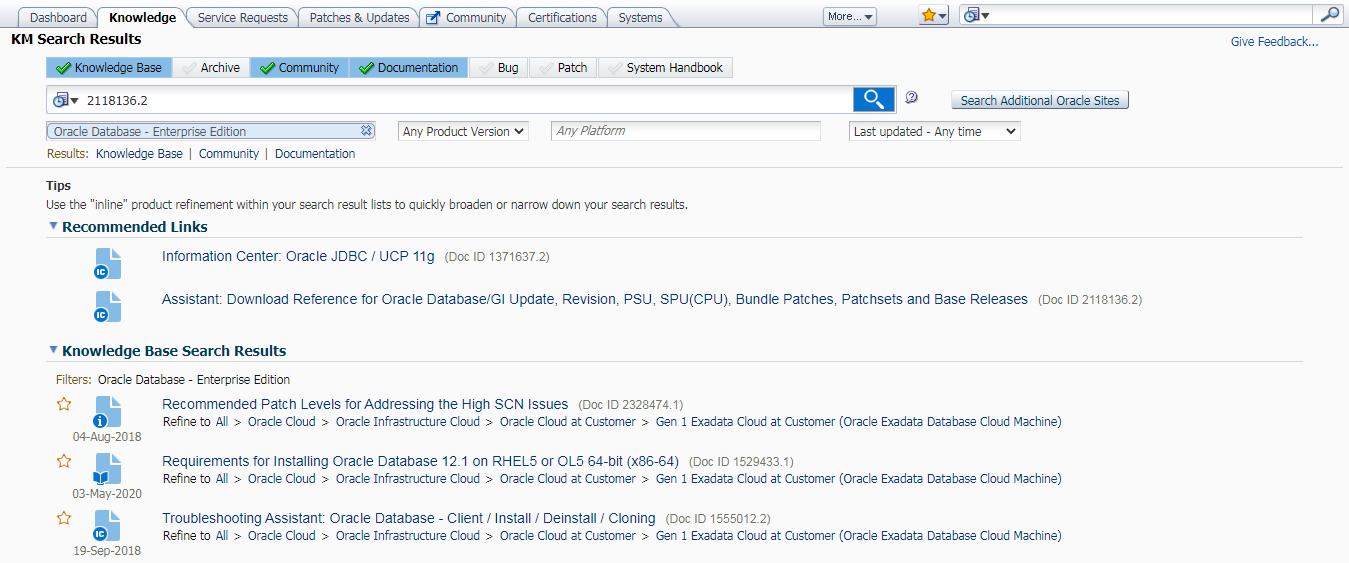 Oracle 12c 及以上版本补丁更新说明及下载方法 - 墨天轮
