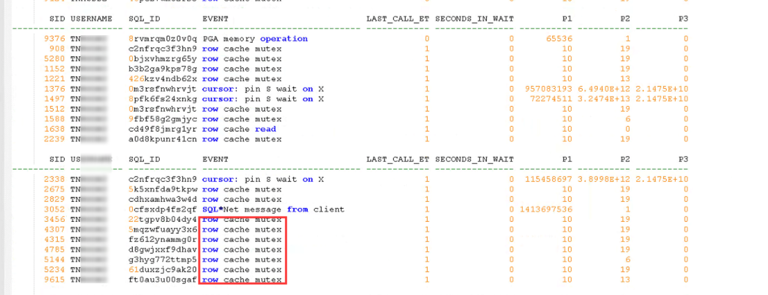 High wait event ‘row cache mutex’ in 12cR2、19c - 墨天轮