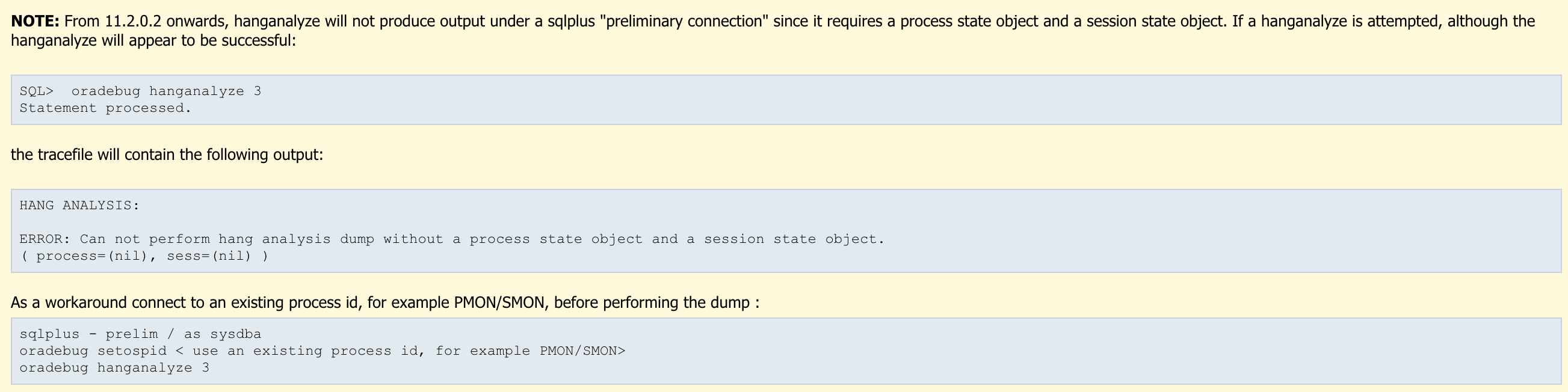 Oracle DBA核心技能：HANGANALYZE信息收集 - 墨天轮