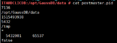 gaussdb启动报错gs_ctl: invalid data in pid - 墨天轮
