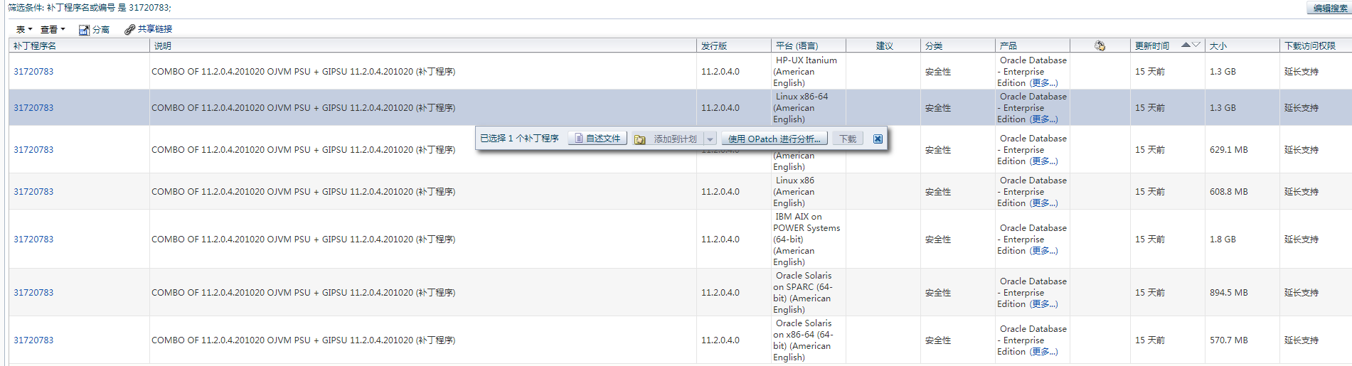 Oracle 2020 年第四季度补丁发布 - 墨天轮