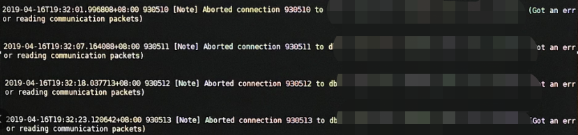 MySQL错误日志Got an error reading communication packet - 墨天轮