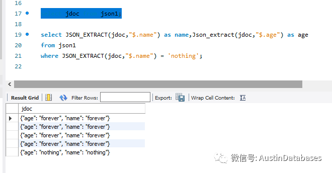 Mysql Json 初步体验 墨天轮 