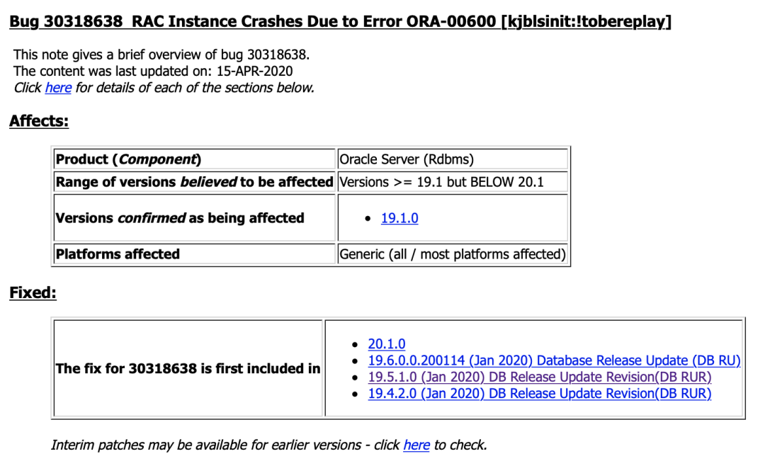 Oracle 19C的隐藏“福利（BUG）”之一 - 墨天轮