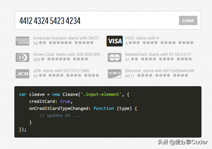 Web表单开发之实时格式化显示——Cleave.js - 墨天轮