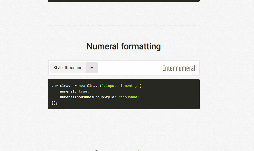 Web表单开发之实时格式化显示——Cleave.js - 墨天轮